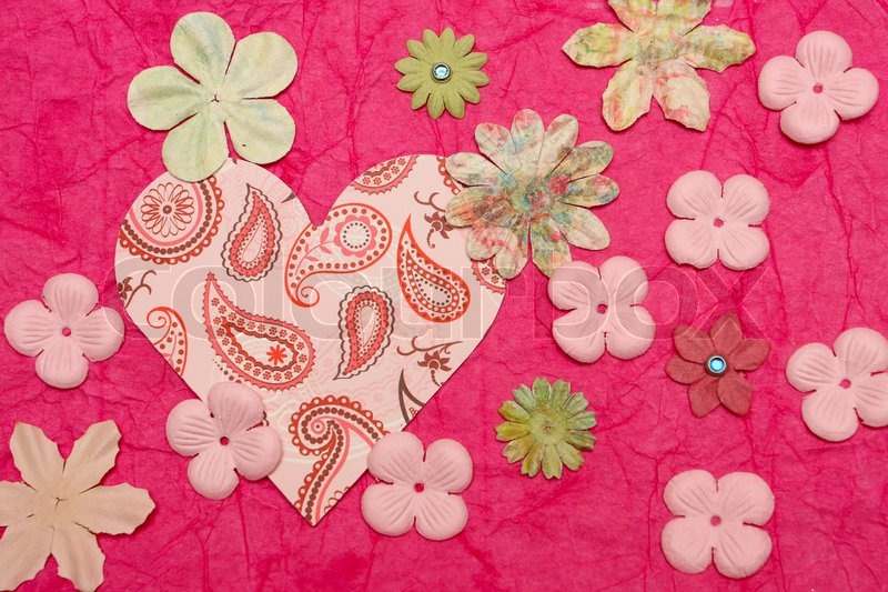 Rosa Herz | Stock Bild | Colourbox