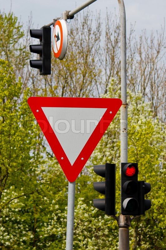 Fuld stop færdselsskilt | Stock foto | Colourbox