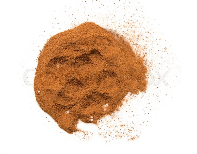 Cinnamon powder on a white background | Stock image | Colourbox
