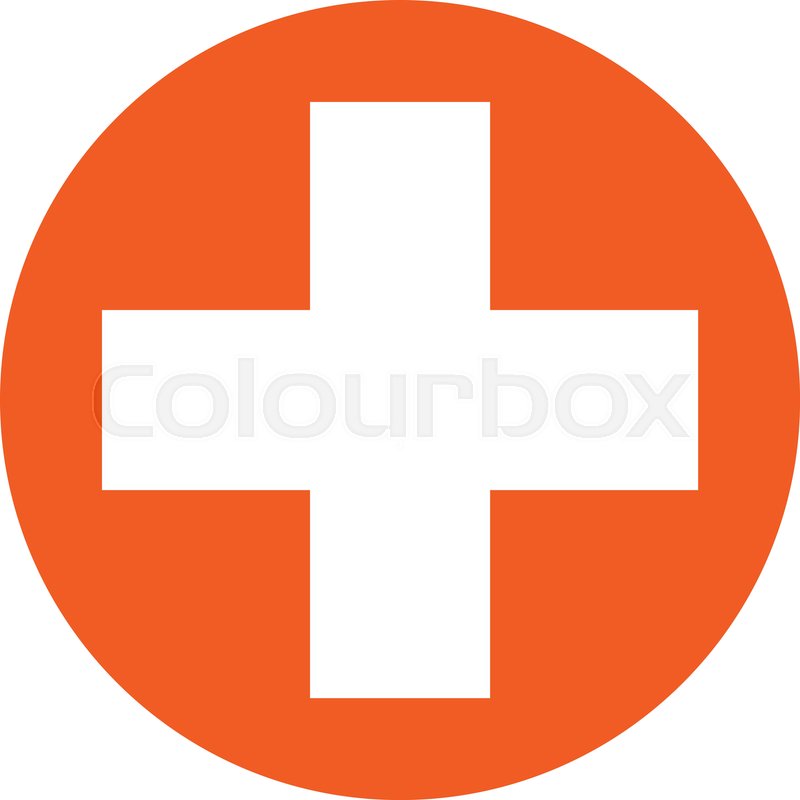 Cross red hospital medical vector sign ... | Stock vector | Colourbox