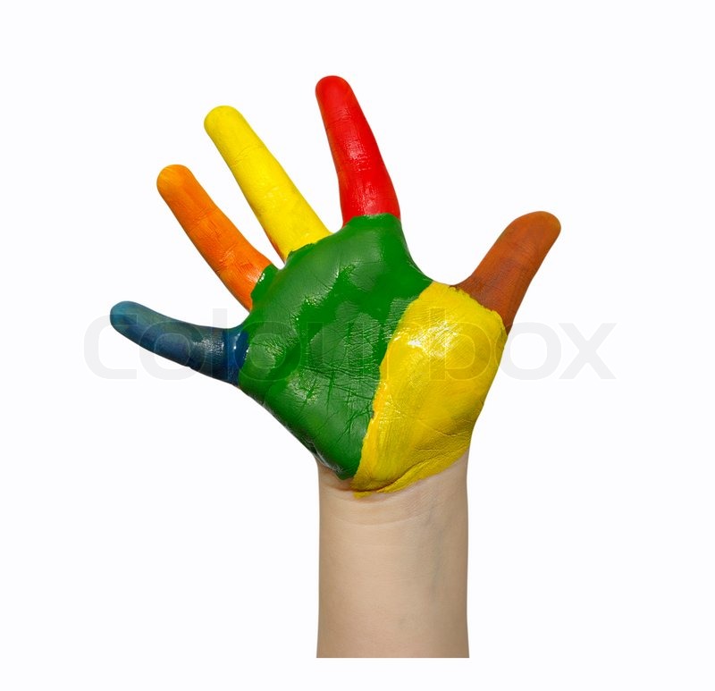 Kind hand | Stock Bild | Colourbox