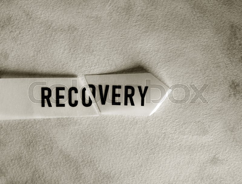 Close up of a broken recovery tag label | Stock image | Colourbox