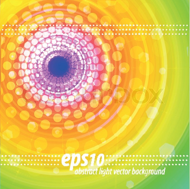 Abstract circular vector summer ... | Stock vector | Colourbox