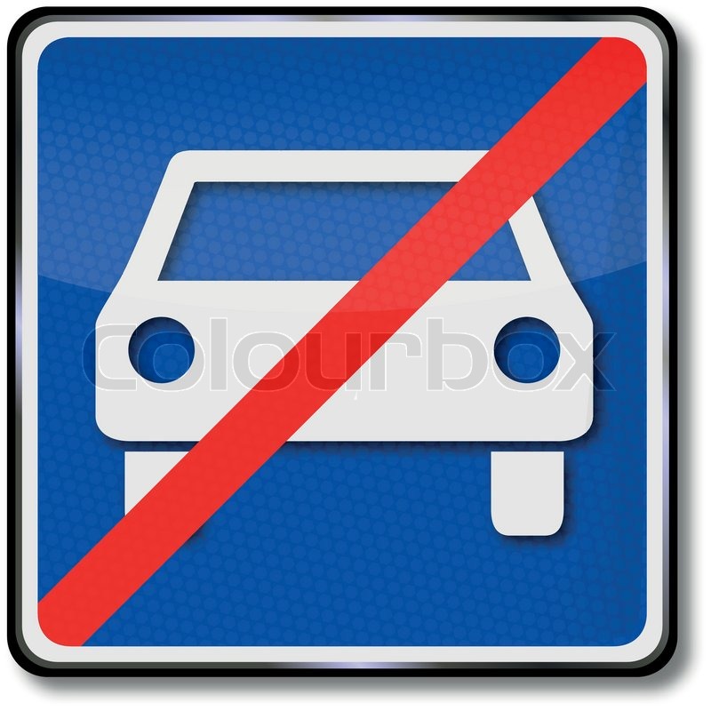 Verkehrsschildschild Kraftfahrstraße | Stock-Vektor | Colourbox