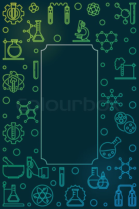 Chemistry vector vertical colored ... | Stock vector | Colourbox