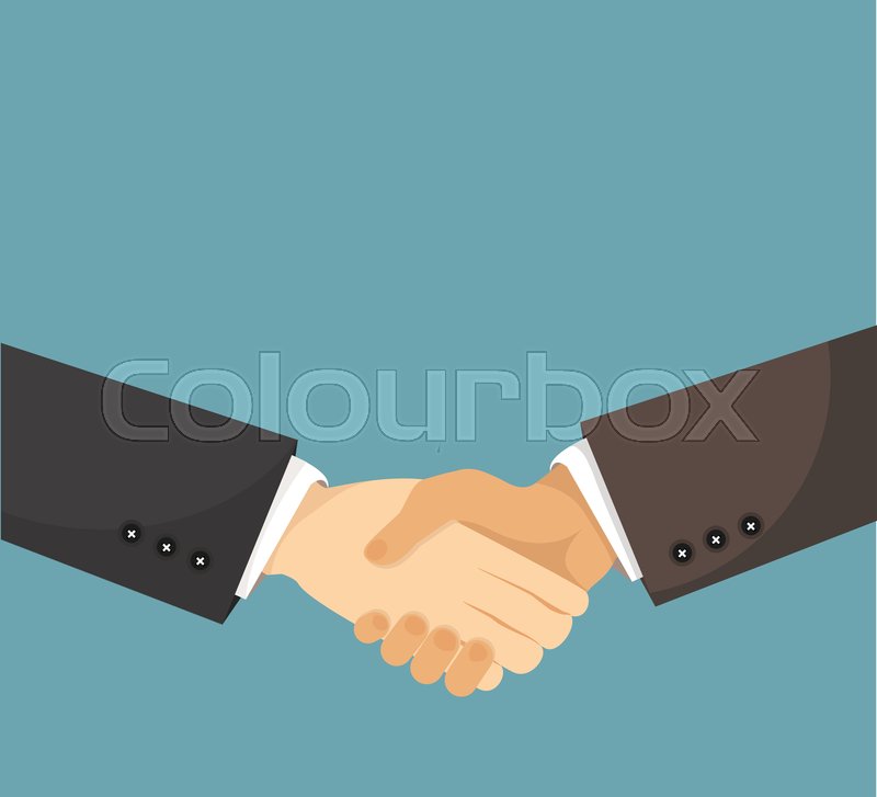 Businessman shaking hand | Stock vector | Colourbox
