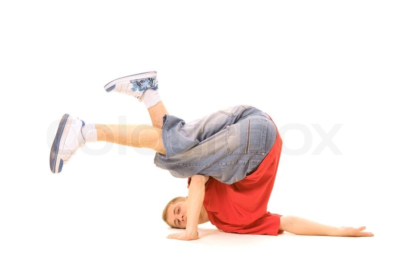 Breakdancer in strange pose | Stock image | Colourbox