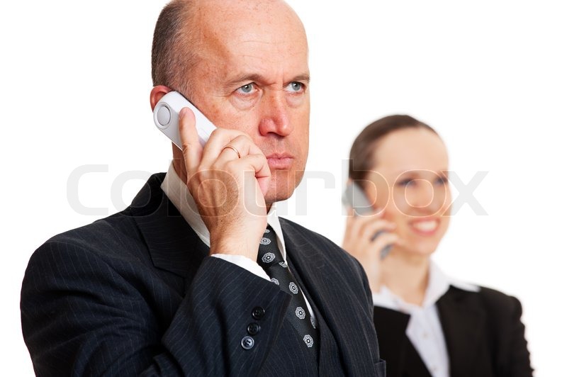 Business people calling on the phone | Stock image | Colourbox