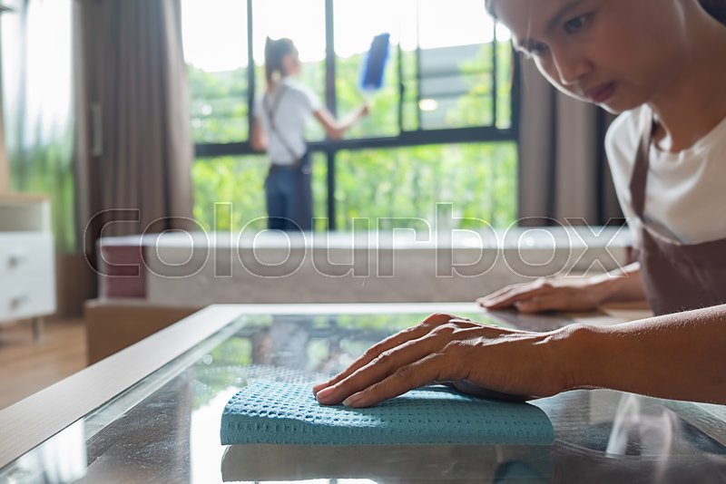 Professional cleaning service team ... | Stock image | Colourbox