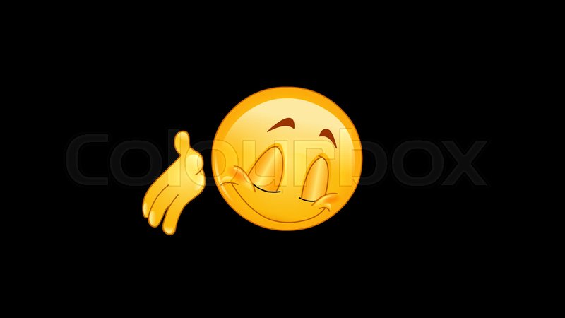 Animation of an emoji emoticon bowing ... | Stock video | Colourbox