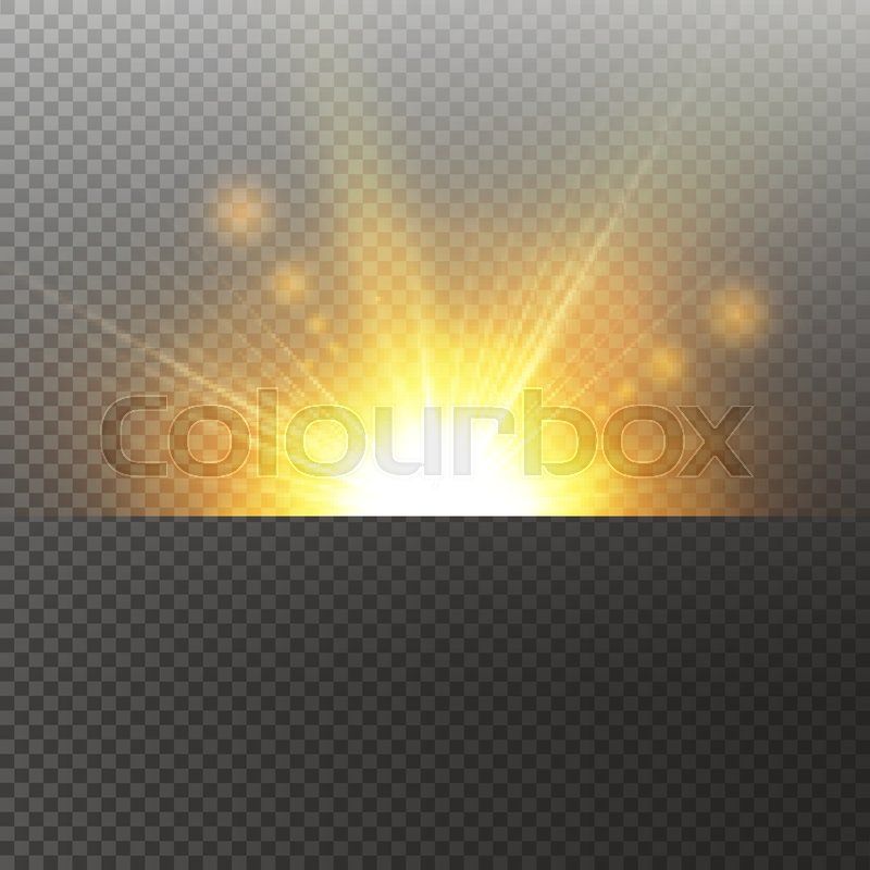 Light highlight yellow special effect ... | Stock vector | Colourbox