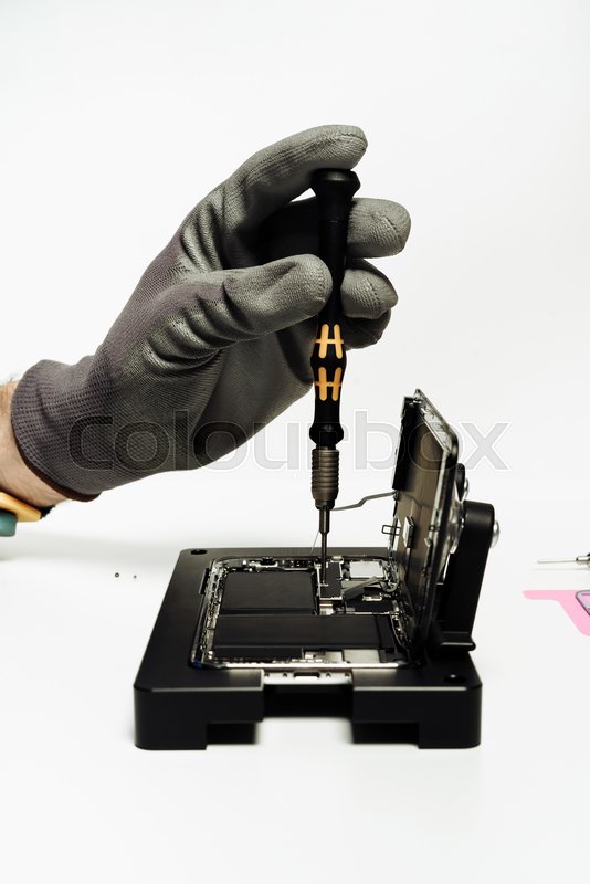 Smart Phone Battery Change Repair ... | Stock image | Colourbox