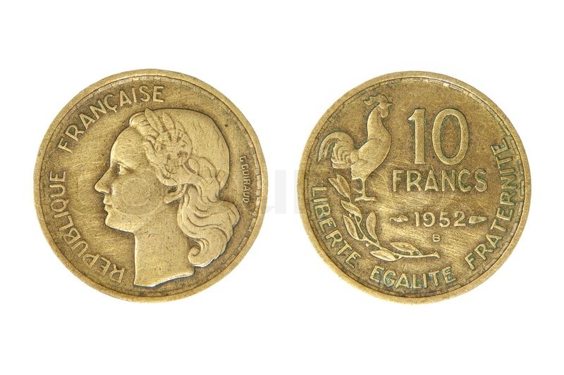 Old french monetary unit franc | Stock image | Colourbox