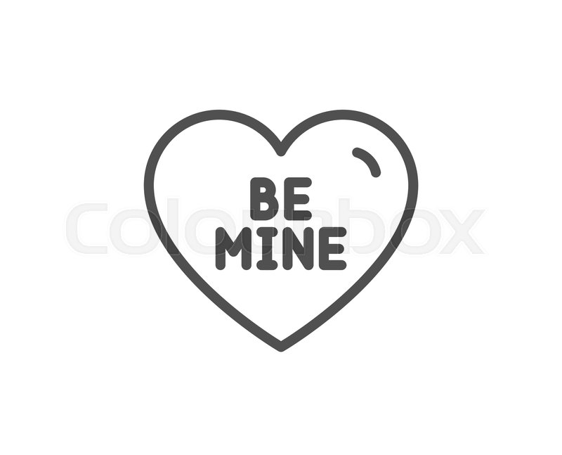 Be Mine Heart Drawing