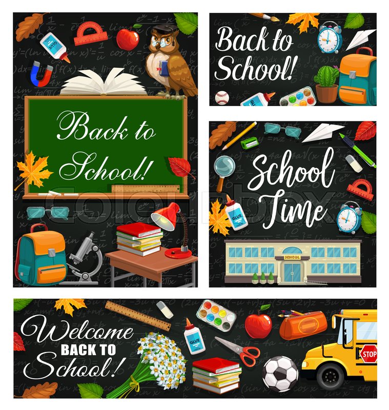 School time, 1st September start of ... | Stock vector | Colourbox