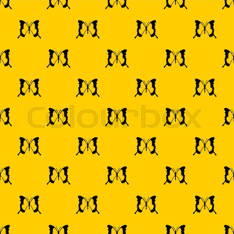 Yellow Swallowtail Butterfly Outline