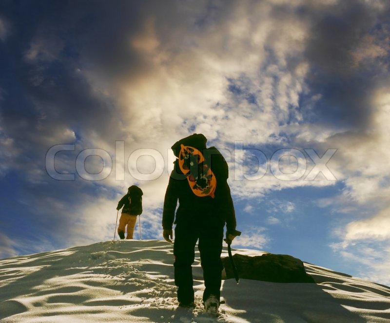 Zwei Bergsteiger | Stock Bild | Colourbox