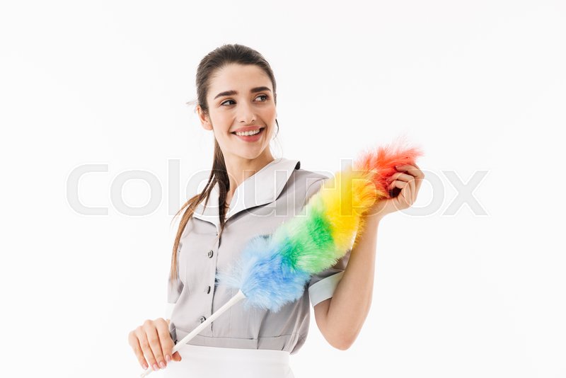 Photo of smiling maid 20s dressed in ... | Stock image | Colourbox