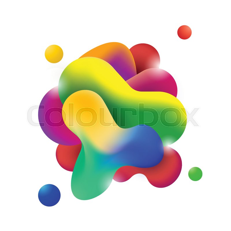 Abstract modern flowing fluid shape ... | Stock vector | Colourbox