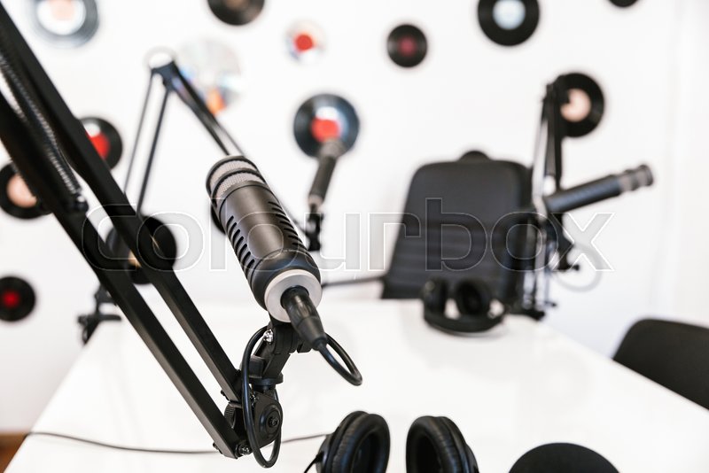 Image of a radio workspace workplace ... | Stock image | Colourbox