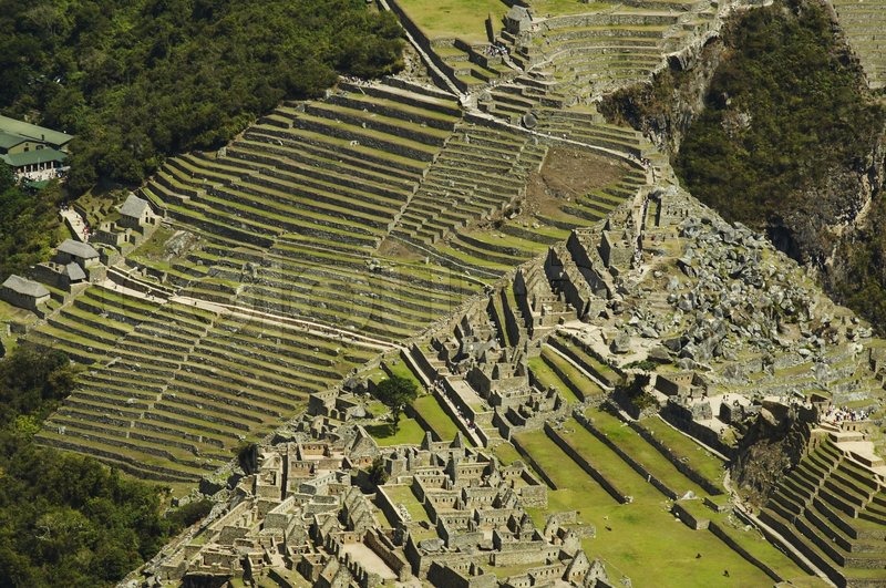 View from above to the Machu-Picchu | Stock image | Colourbox