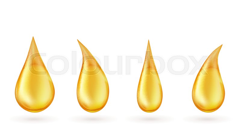 Honey drop isolated on white ... | Stock vector | Colourbox