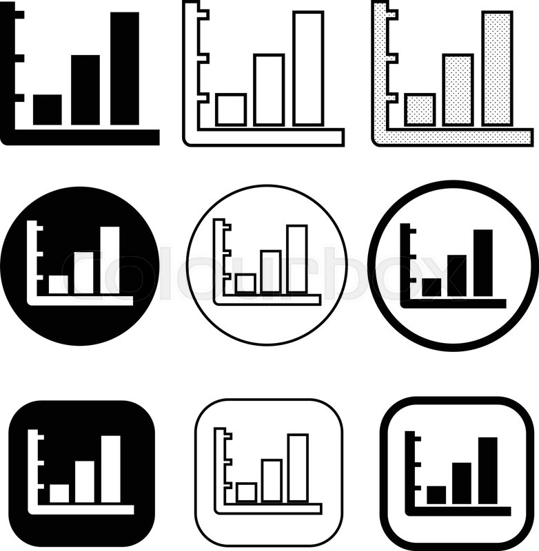 Simple set of diagram and graph icon | Stock vector | Colourbox