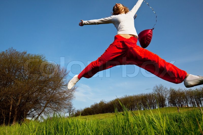 Jumping | Stock image | Colourbox
