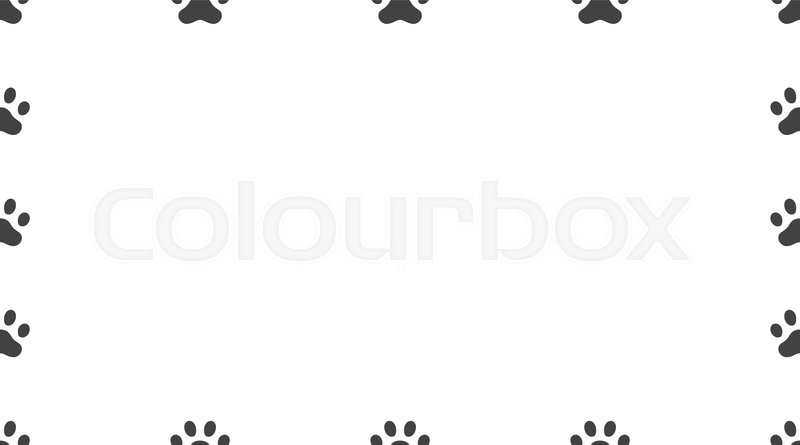 Paw Print Wallpaper Border