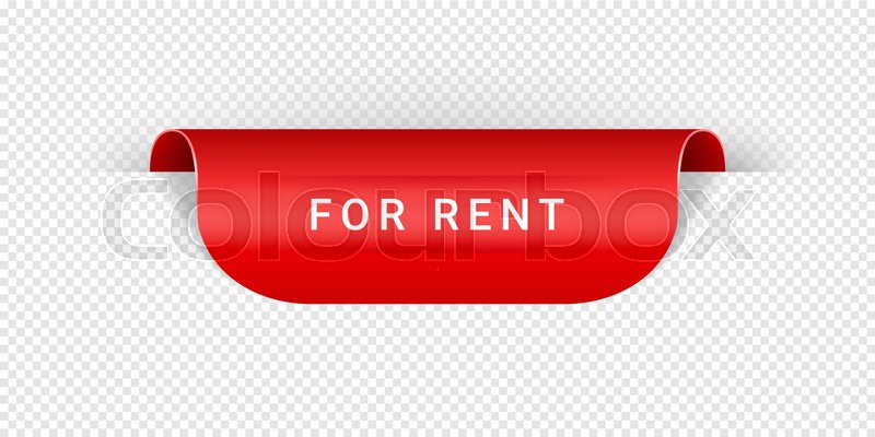 For Rent Vector Sticker, Tag, Banner, ... | Stock vector | Colourbox