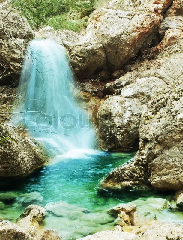 Water cascade | Stock image | Colourbox