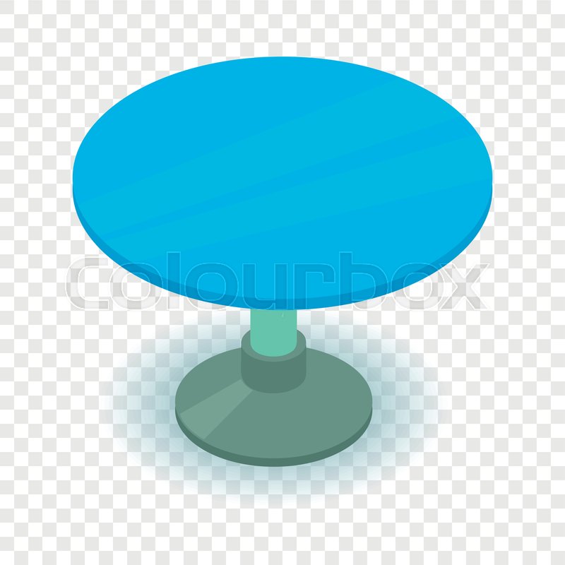 Round table icon. Isometric ... | Stock vector | Colourbox