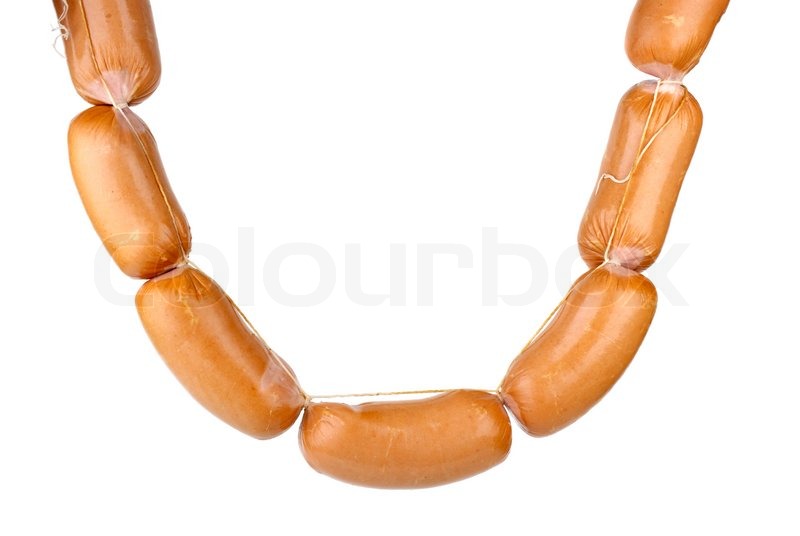 Sausages chain | Stock image | Colourbox