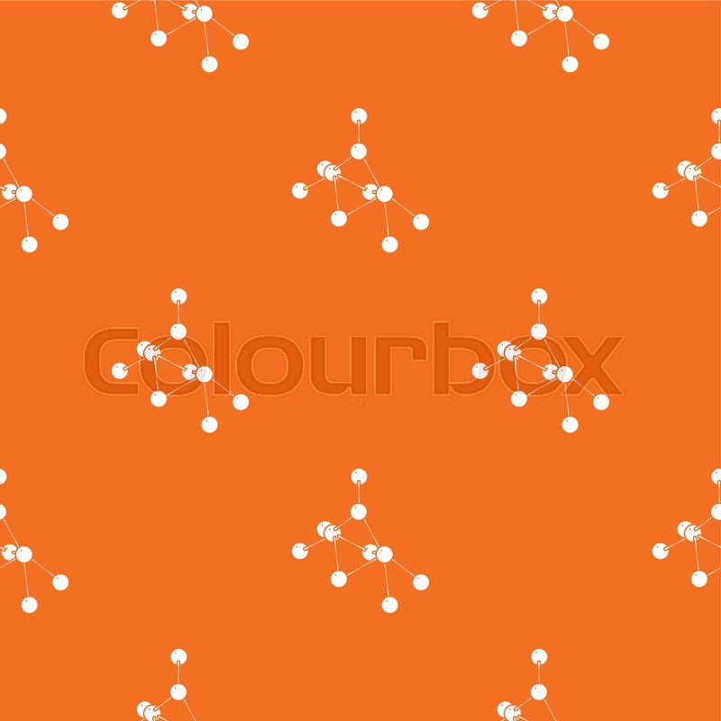 Ethyl acetate pattern vector orange ... | Stock vector | Colourbox