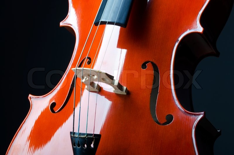 Music concept- close up of cello | Stock image | Colourbox