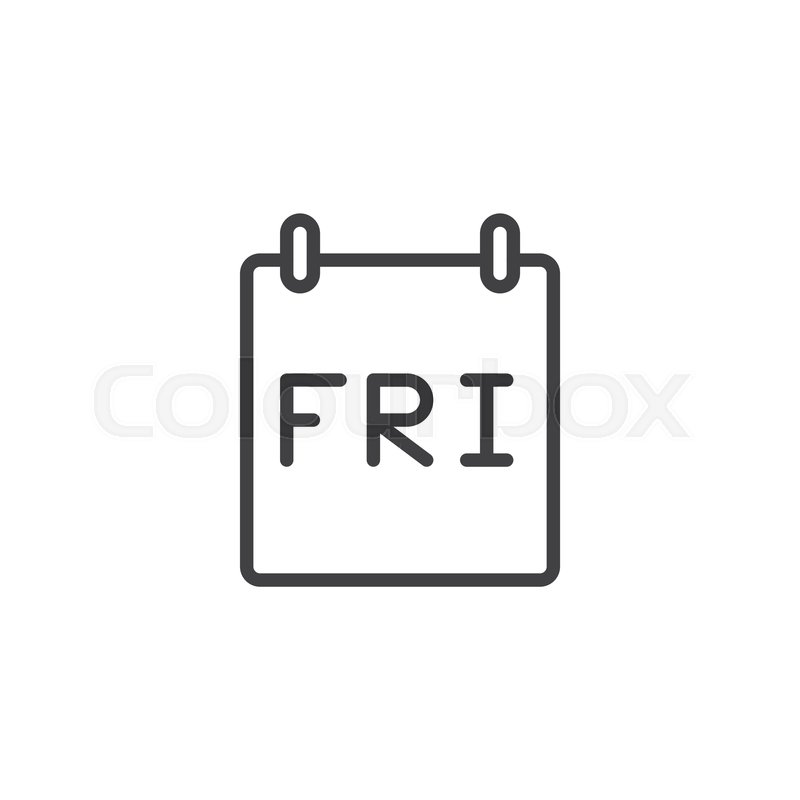 Friday Calendar Page