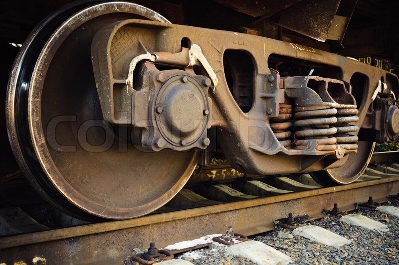 Old rusty train wheels | Stock Photo | Colourbox