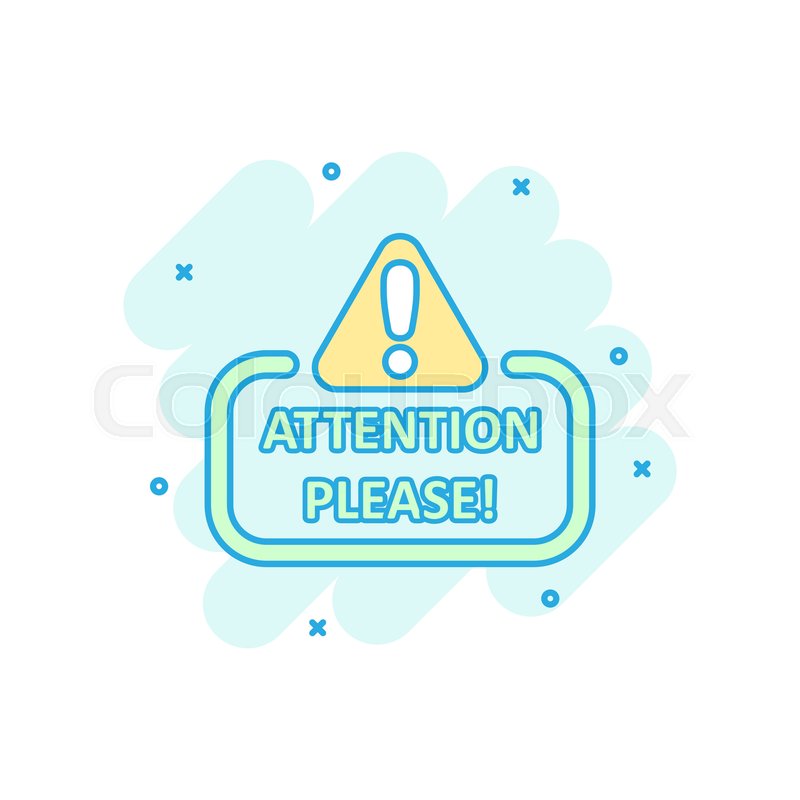 Attention Sign Animated