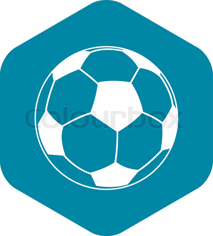 Football icon. Simple illustration of ... | Stock vector | Colourbox