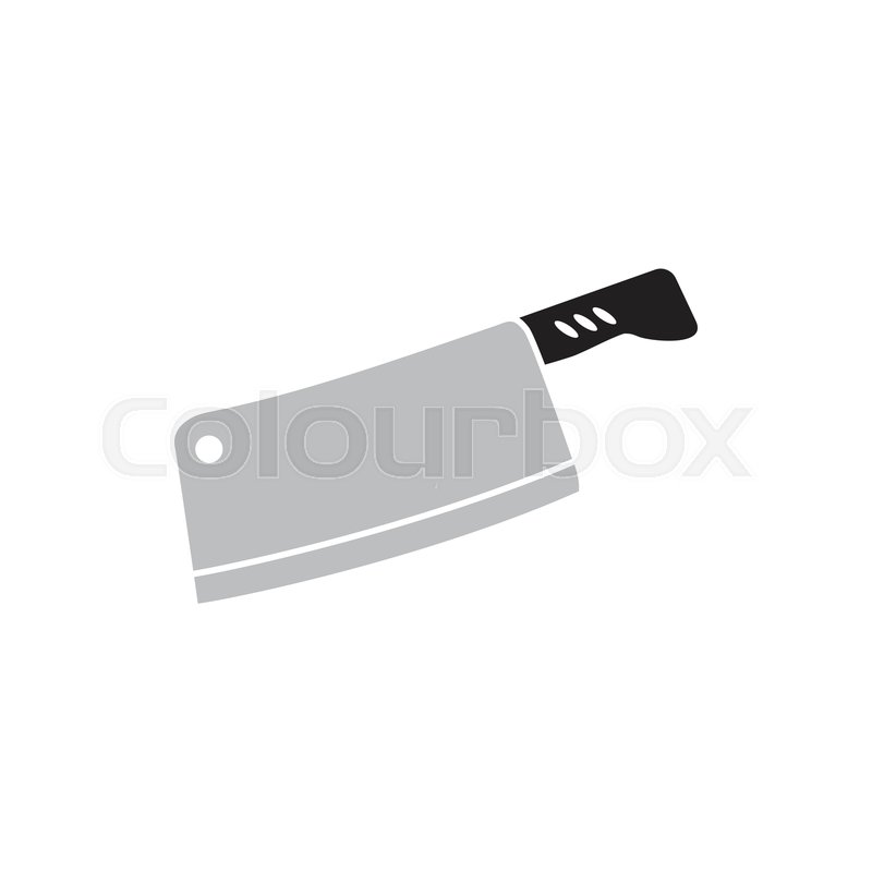 Butcher knife graphic design template ... | Stock vector | Colourbox