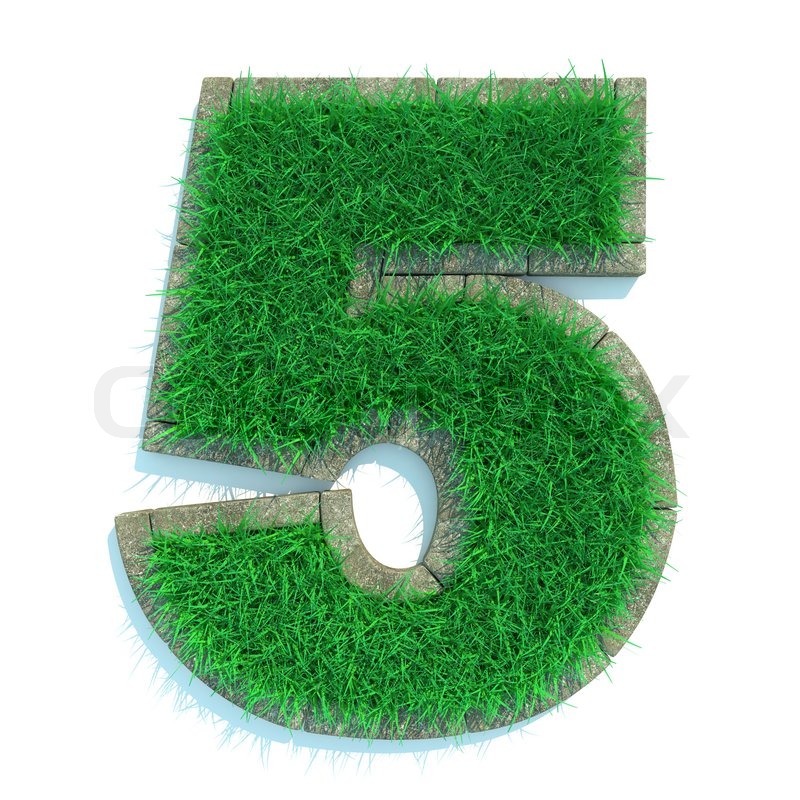 Grass Numbers | Stock image | Colourbox