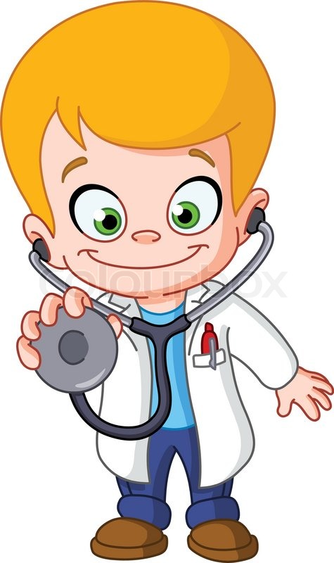 Kid doctor | Stock vector | Colourbox