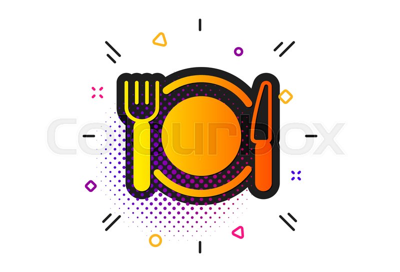 Orange Dinner Plate Icon