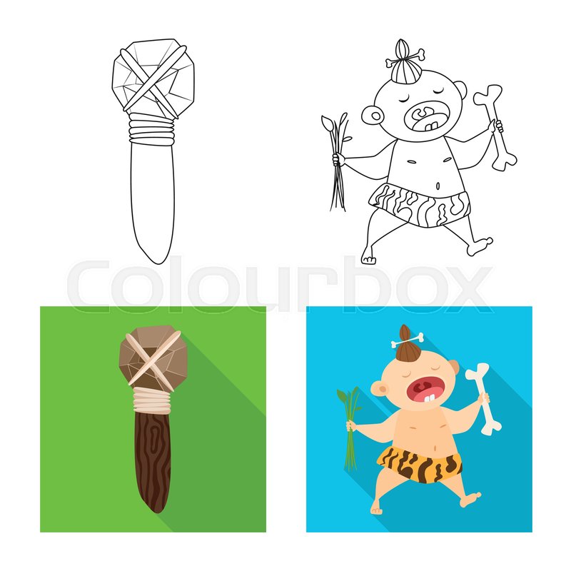 Vector illustration of evolution and ... | Stock vector | Colourbox