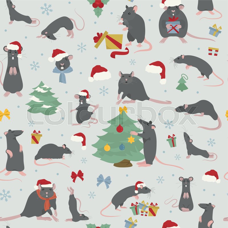 Cute Rats Christmas