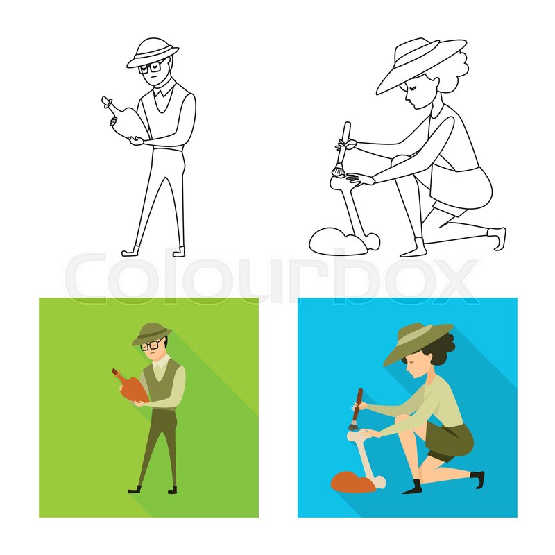 Vector illustration of story and items ... | Stock vector | Colourbox