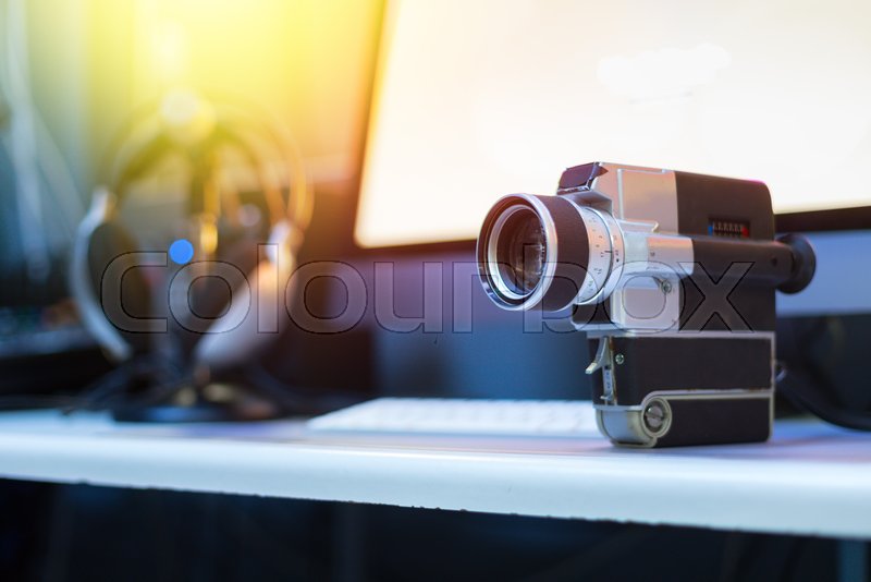 Movie production: vintage old movie ... | Stock image | Colourbox