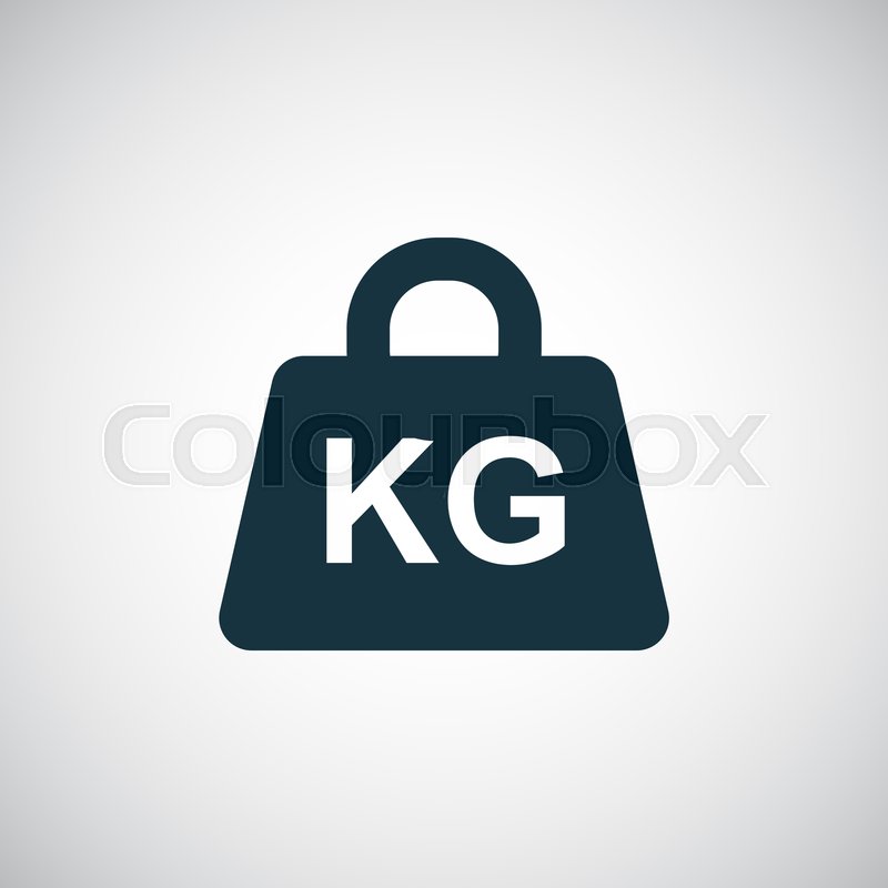 Weight kg icon trendy simple symbol ... | Stock vector | Colourbox