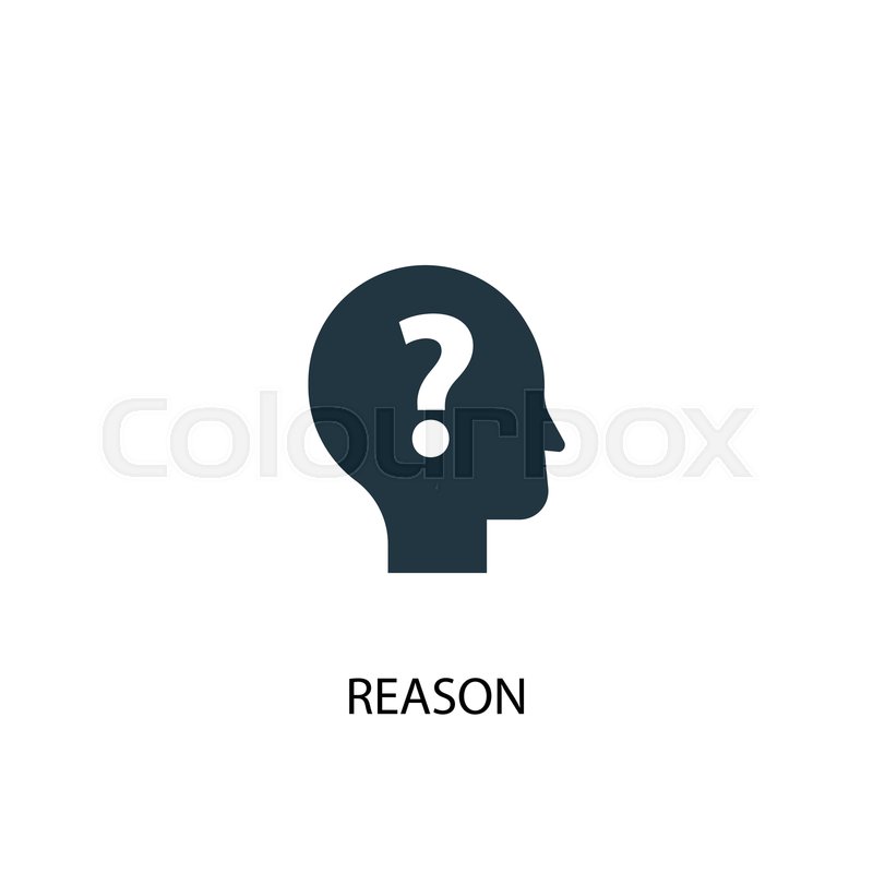 Reason icon. Simple element ... | Stock vector | Colourbox