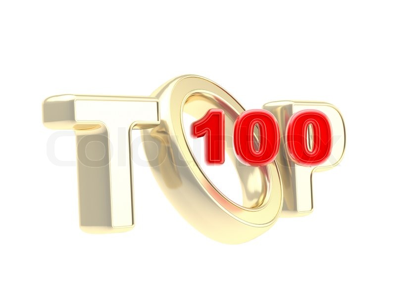 Top-100 emblem symbol isolated | Stock image | Colourbox